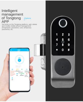 China Tuya App Control Remote Deadbolt Lock Wifi Double Sided Fingerprint en venta