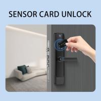 China Type-C Charging Smart Door Lock Tuya App Remote Control with Fingerprint Camera for sale