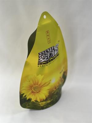 China Metallisierte Mylar-Standbeutel in freier Form, individueller Druck für getrocknete Snacks zu verkaufen