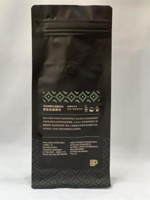 Cina Borsa da caffè in carta kraft con stampa opaca a fondo quadrato con valvola in vendita