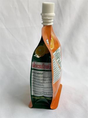 Cina Alta barriera d'imballaggio del sacchetto d'imballaggio del beccuccio del fondo piatto per le bevande di frutta 150ml in vendita