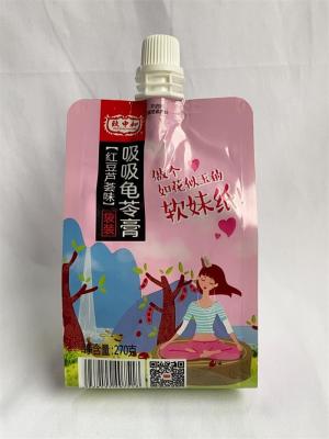 Cina 110 micron Stand Up Beccuccio Imballaggio Busta Guarnizione inferiore Materiale AL in vendita