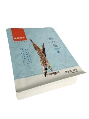 China Waterdicht op maat gedrukte voedselverpakking gelamineerde zak voor snackvis Te koop
