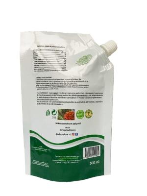 China Custom Foil Stand Up side Spout Pouch For Oil with CMYK Spot Colors for sale