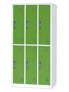 China 6 doors Steel locker Design/six door metal locker,0.7-1.2 mm SPCC material,in stock for sale
