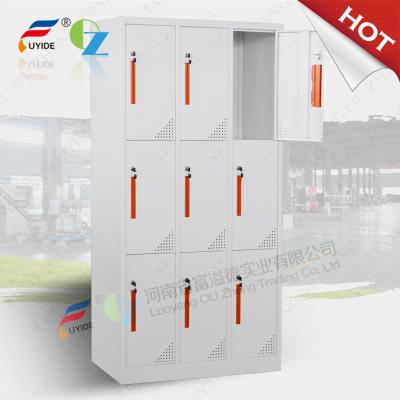 China Steel godrej storage locker with recessed handle,Knocked down structure,white color for sale