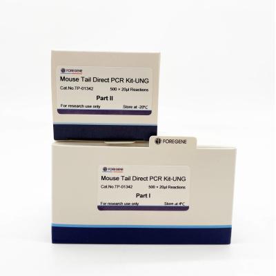 Cina La biologia molecolare ha ottimizzato i corredi-UNG diretti di PCR della coda del topo del sistema di PCR per la PCR diretta del topo facendo uso del tessuto del topo in vendita