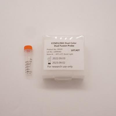 Cina CCND1/IGH Dual Fusion Probe Kit per il rilevamento di anomalie del gene umano CCND1/IGH in vendita