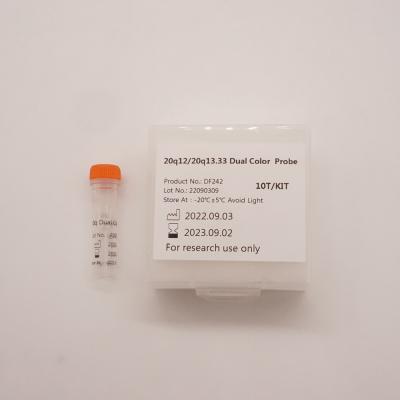 Cina corredo doppio della sonda del pesce di colore 20q12/20q13.33 per la rilevazione dell'anomalia del gene umano 20q in vendita
