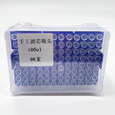 China Os materiais médicos importados dos PP introduzem com pipeta as pontas 100ul com o DNase livre e o RNase livre à venda
