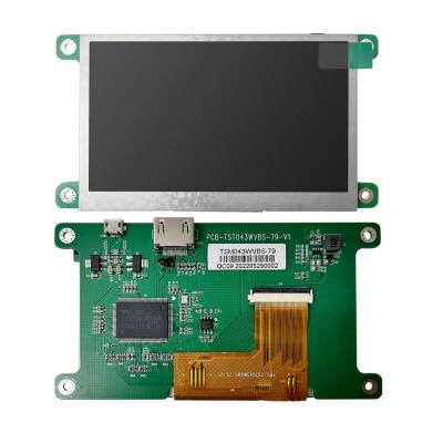 China Pulgada ST7262E43 de la exhibición 4,3 de TFT LCD de la resolución del interfaz 800x480 de HDMI en venta