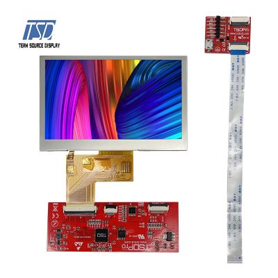 Cina Risoluzione LCD a 4,3 pollici Transmissive ST7282 IC 500nits del modulo 480x272 di TN UART in vendita