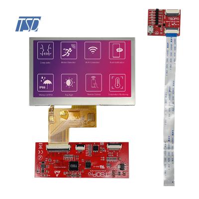 China Ecrã de toque resistivo de 4,3' Smart LCD Module 480x320 Com Interface UART à venda