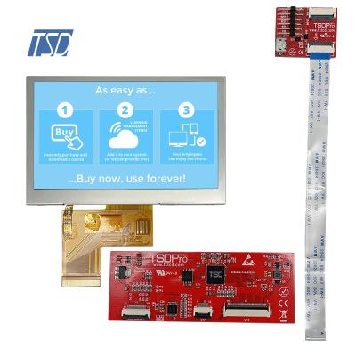 China Ecrã de toque resistivo de 4,3' Smart LCD Module 480x320 Com Interface UART à venda