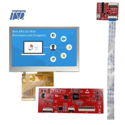 China Ecrã de toque resistivo de 4,3' Smart LCD Module 480x320 Com Interface UART à venda