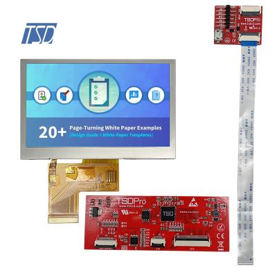 China Ecrã de toque resistivo de 4,3' Smart LCD Module 480x320 Com Interface UART à venda