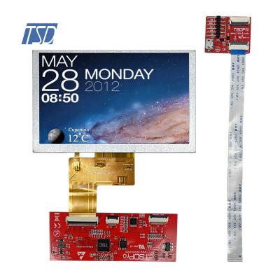 中国 RTP 800x480 5インチのTft LCDの表示モジュールHMI UARTインターフェイス 販売のため