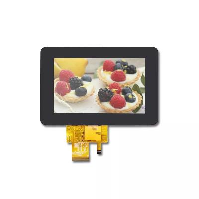China Painel LCD de alto brilho com resolução 800 x 480 tamanho médio de 5 pol. com PCAP à venda