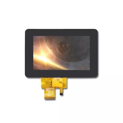 China Painel LCD de alto brilho com resolução 800 x 480 tamanho médio de 5 pol. com PCAP à venda