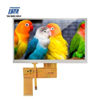中国 7 インチ 800x480 解像度 RGB インターフェイス TFT LCD ディスプレイ、抵抗膜式タッチパネル 販売のため