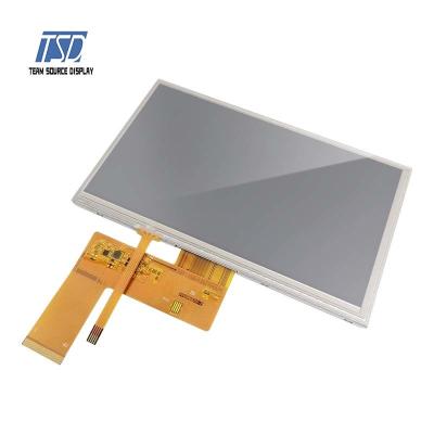 中国 7 インチ 800x480 解像度 RGB インターフェイス TFT LCD ディスプレイ、抵抗膜式タッチパネル 販売のため