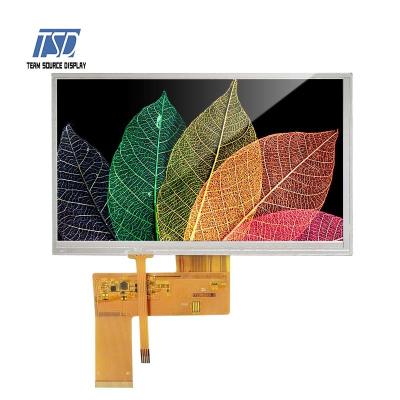 中国 7 インチ 800x480 解像度 RGB インターフェイス TFT LCD ディスプレイ、抵抗膜式タッチパネル 販売のため