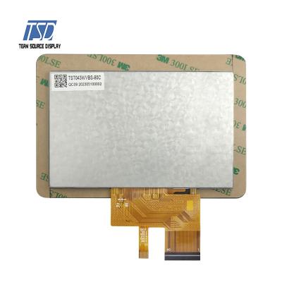 中国 4.3インチ800*480の決断IPSガラスTFT LCDの表示モジュールRGB 24bits 販売のため