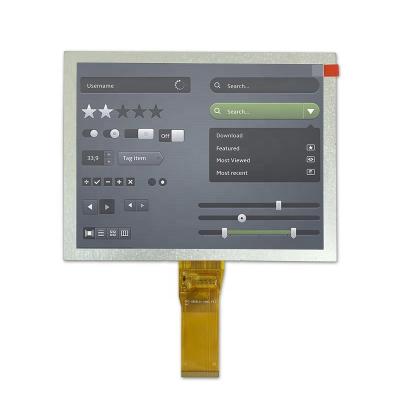 Cina Il pannello LCD RGB-24bit dello schermo a 8,0 pollici 800x600 di 12 in punto collega 24LEDs per l'applicazione industriale in vendita