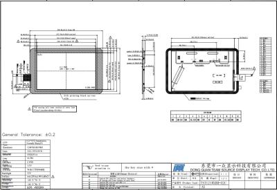 Cina l'affissione a cristalli liquidi di Lvds di luminosità 340cd/M2 visualizza la risoluzione a 12,1 pollici 1280x800 in vendita