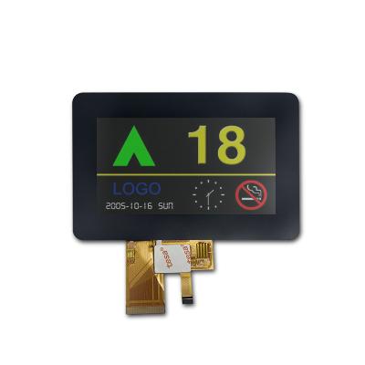 China visualização ótica de tela táctil de 900cdm2 TFT LCD, exposição FT5316 CTP de 4,3 Tft à venda