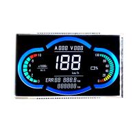 China Monochrome Customized LCD Screen Convertible 7Segement For Speedometer for sale
