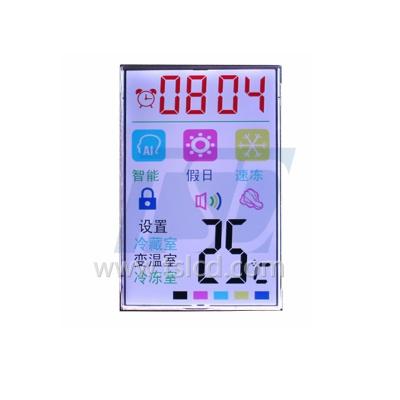 China ODM pantalla LCD personalizada de siete segmentos monocromo para la pistola de temperatura en venta