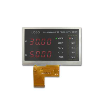 China 4,3 módulo da exposição de TFT LCD da relação do RGB da definição da polegada 480xRGBx272 à venda