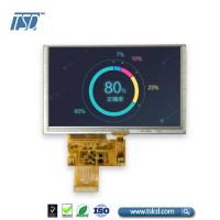China 5'' 5 Inch 800xRGBx480 Resolution SPI Interface IPS TFT LCD Display Module for sale
