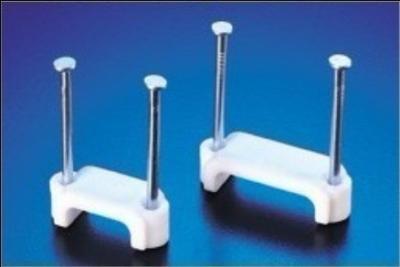 China Double nail type flat cable clips for sale