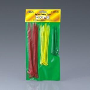 China Tag card separated polybag nylon cable ties for sale