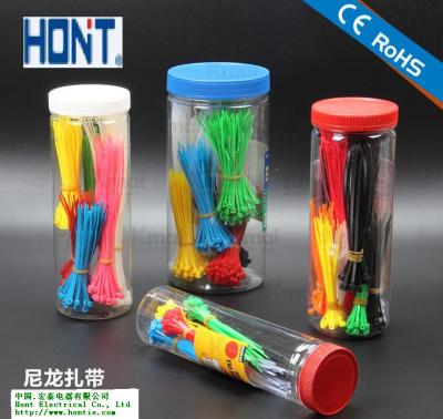 China Plastic bottled /plastic barrel nylon cable ties for sale