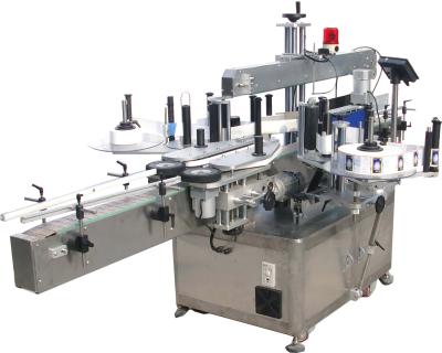 China Siemens PLC double side sticker labelling machine with collection worktable for sale