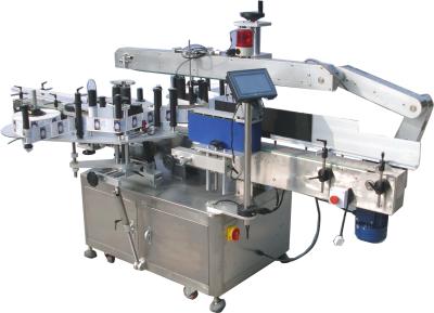 China Intelligent control automatic double side sticker labelling machine for motor oil for sale