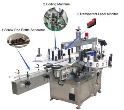 China De servomotor zelfklevende sticker van de Higeehoge snelheid etiketteringsmachine voor vierkante of ronde flessen met Ce-certificaat Te koop