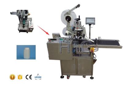 China Round Bottle Labeling Machine / Flat Label Applicator With Date Printer for sale