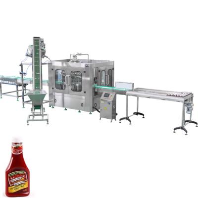 China Máquina de engarrafamento de vidro engarrafada do molho do leite condensado de máquina de engarrafamento do molho do doce do fruto do frasco da máquina de enchimento do molho de tomate à venda