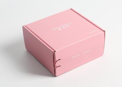 Quality Custom Shipping Box Recycled Mailer Boxes with Zipper Pink Color Printing For for sale