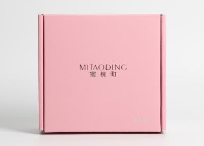 Quality Custom Shipping Box Recycled Mailer Boxes with Zipper Pink Color Printing For for sale