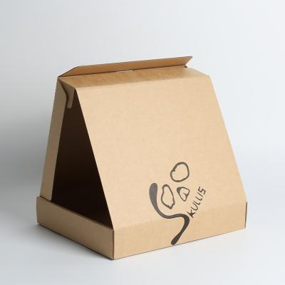 China Pizza Style Postal Boxes Black Ink Cardboard Paper Pizza Takeaway Boxes Custom Thickness for sale