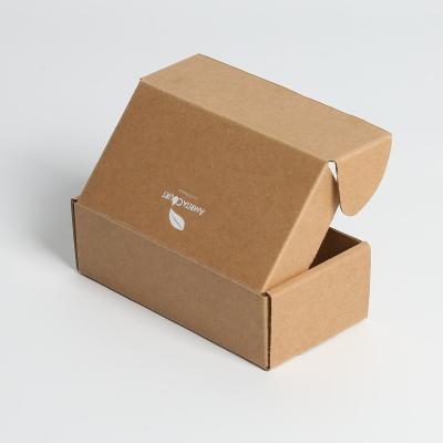 China Recycable Kraft Corrugated Box With Silk White Ink High Strength Corrugated Mailers for sale