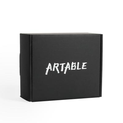 China Luxury Cardboard Boxes Black Corrugated Shipping Boxes Packing For Small Business for sale