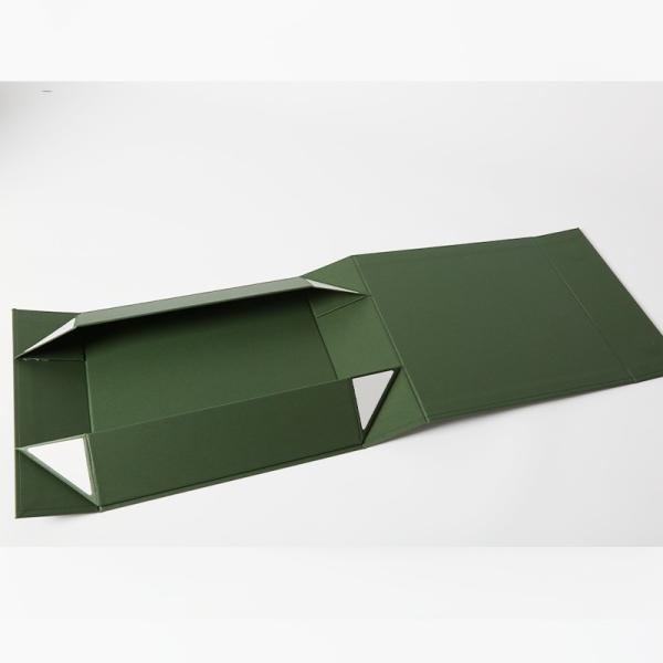 Quality Cardboard Folding Magnetic Packaging Box , Green Magnetic Gift Box Custom for sale
