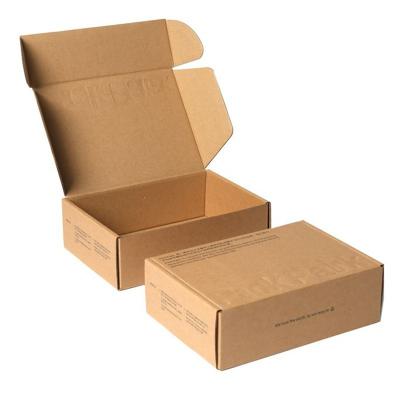 China CMYK 4 Color Offest Printing Brown Craft Paper Box for Food Packaging Custom Logo for sale