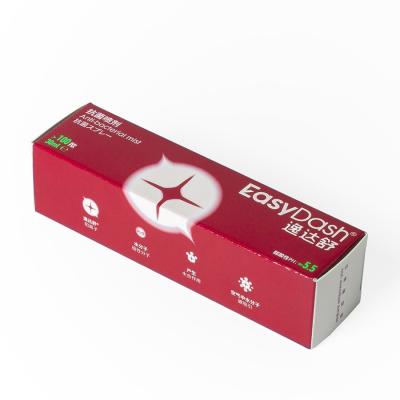 China Customized Thickness Tuck End Box for Antibacterial Spray Packaging CMYK Color Printing for sale